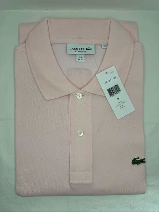 Lacoste | Shirts | Lacoste Light Pink Classic Fit Piqu Polo | Poshmark